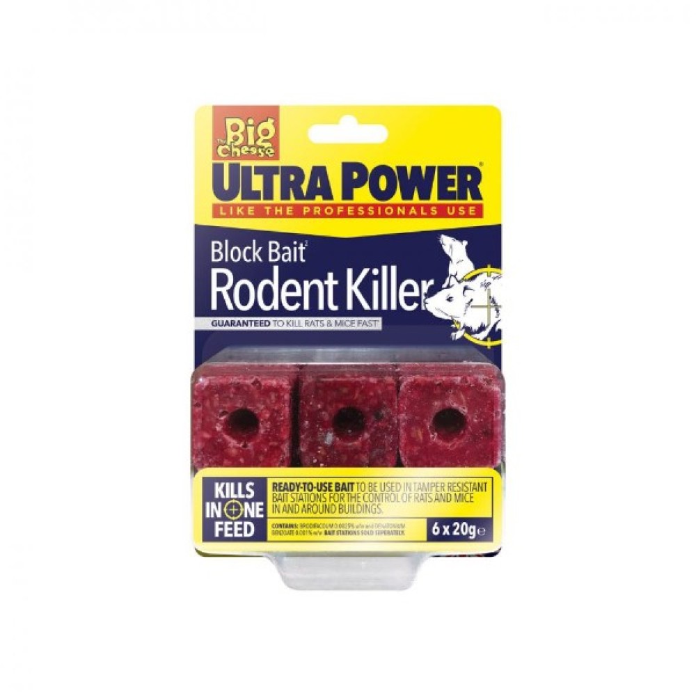 The Big Cheese Bait Rodent Killer Station Refills