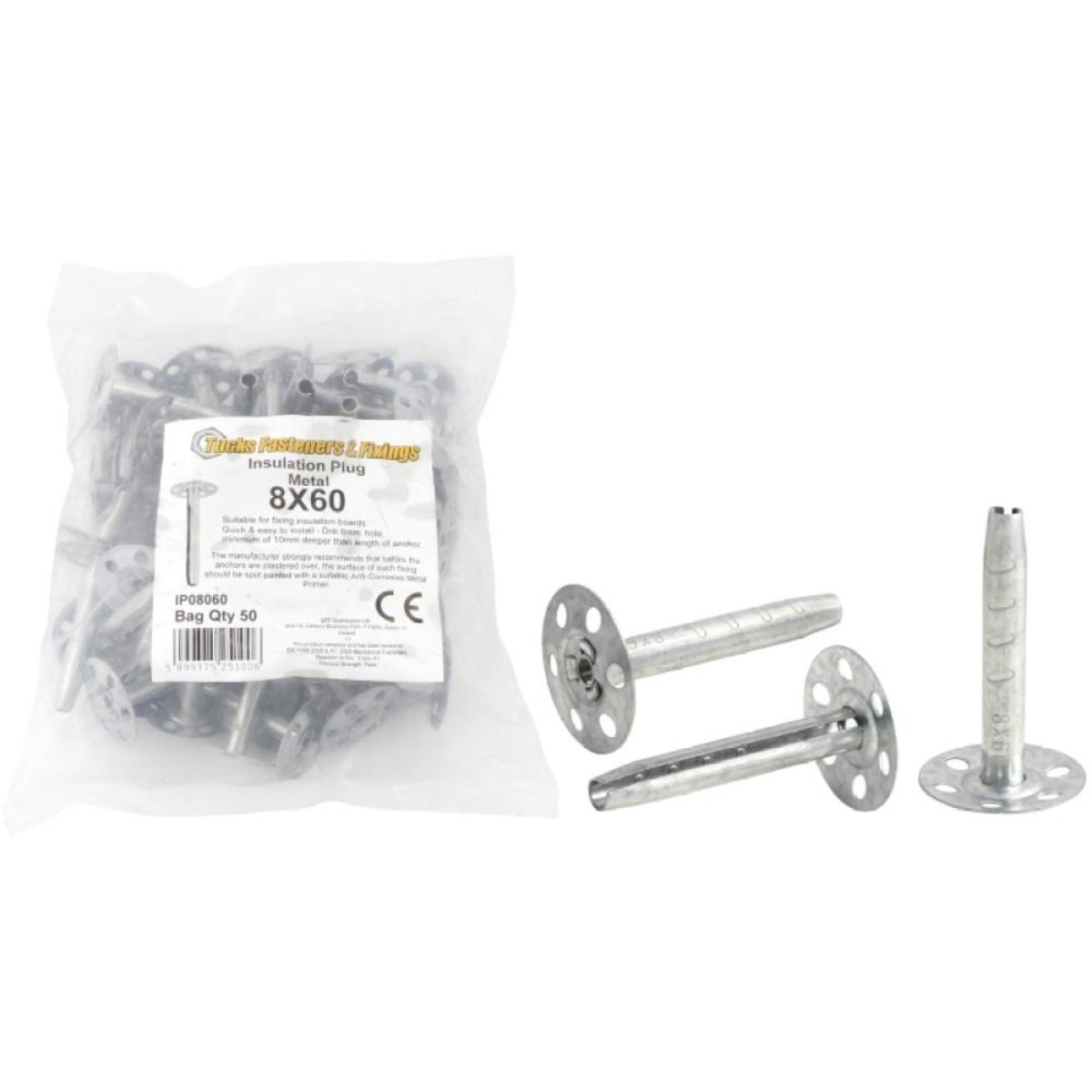 Metal Insulation Board Anchor 8 X 200mm